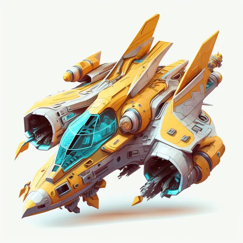 Isometric Sci-fi 3D Game Assets Midjourney Prompt | PromptBase