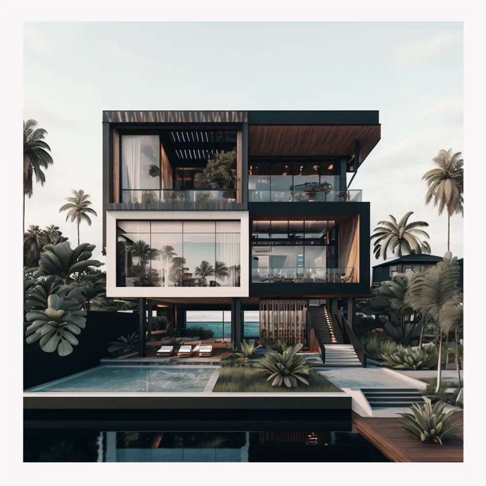 Customizable Architecture Designs Midjourney Prompt | PromptBase