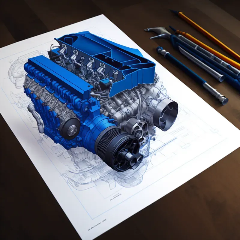 3D Illustrations With Technical Sketches Midjourney Prompt | PromptBase