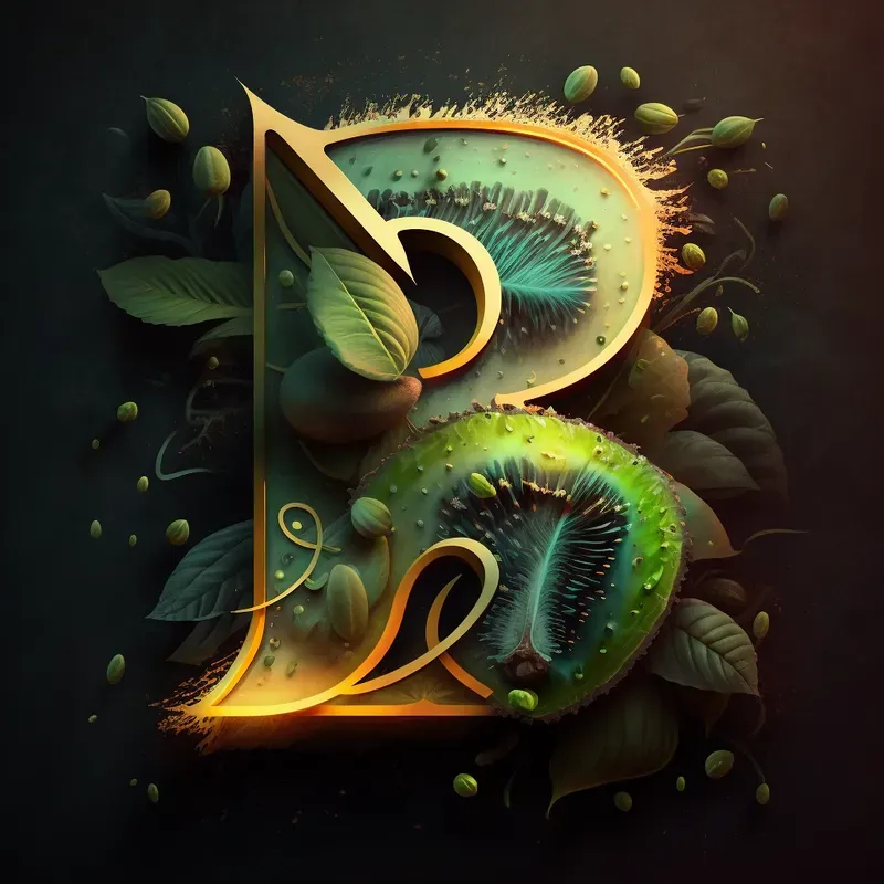 Fruit Made Lettering Logos Midjourney Prompt | PromptBase