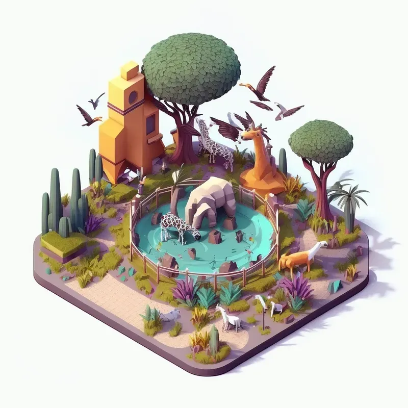 Custom 3D Isometric Game Assets Midjourney Prompt | PromptBase