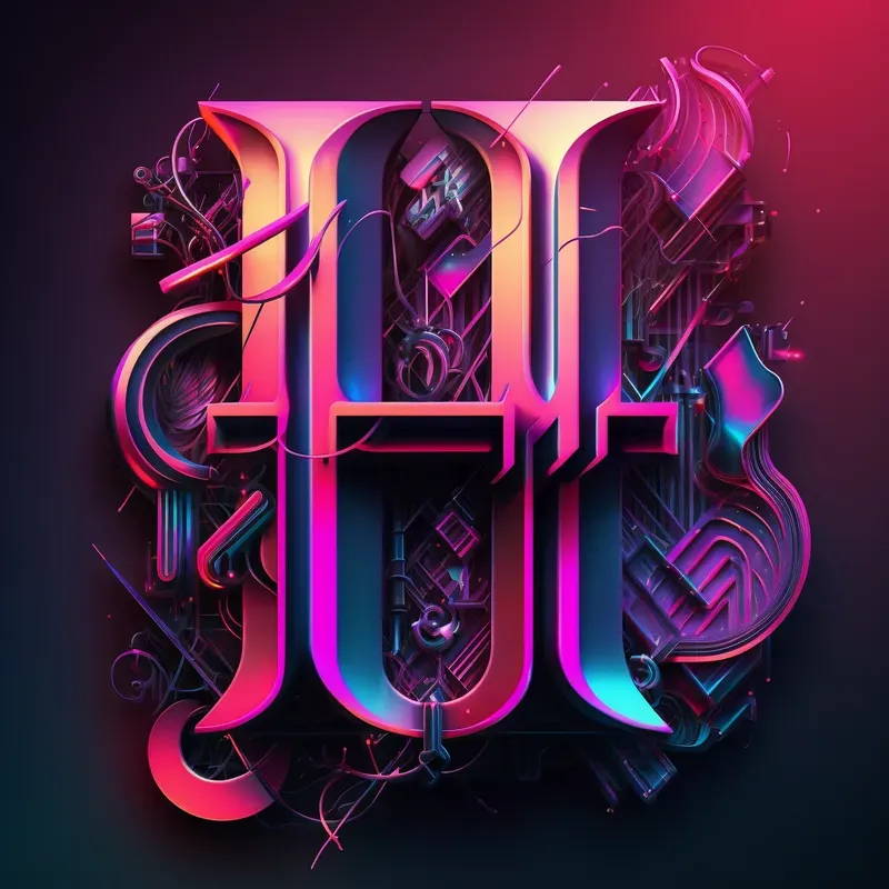 Monogram Lettering Fashion Logos Midjourney Prompt | PromptBase