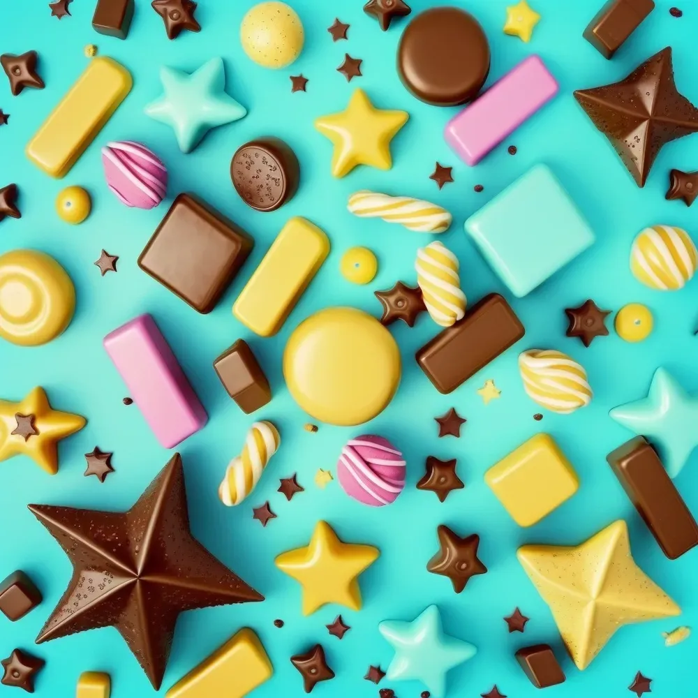 Custom Candies Colorful Backgrounds Midjourney Prompt | PromptBase