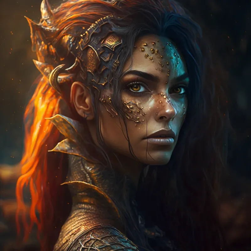 Epic Beautiful Mermaid Hybrid Portraits Midjourney Prompt | PromptBase