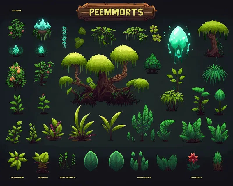 2D Sprite RPG Platformer Game Uis Midjourney Prompt | PromptBase