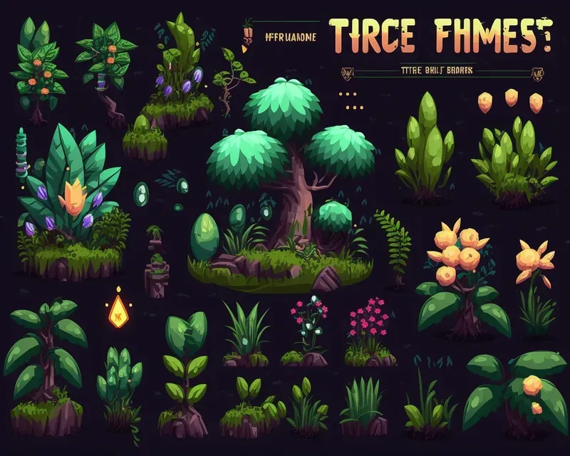 2D Sprite RPG Platformer Game Uis Midjourney Prompt | PromptBase