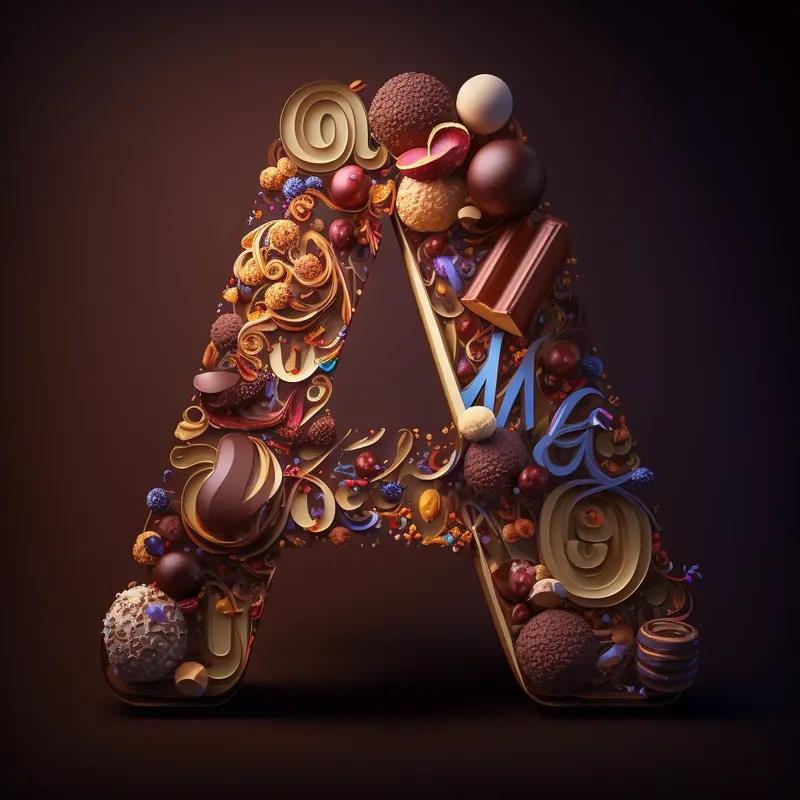 Lettering Logos Made Of Cakes And Candies Midjourney Prompt | PromptBase