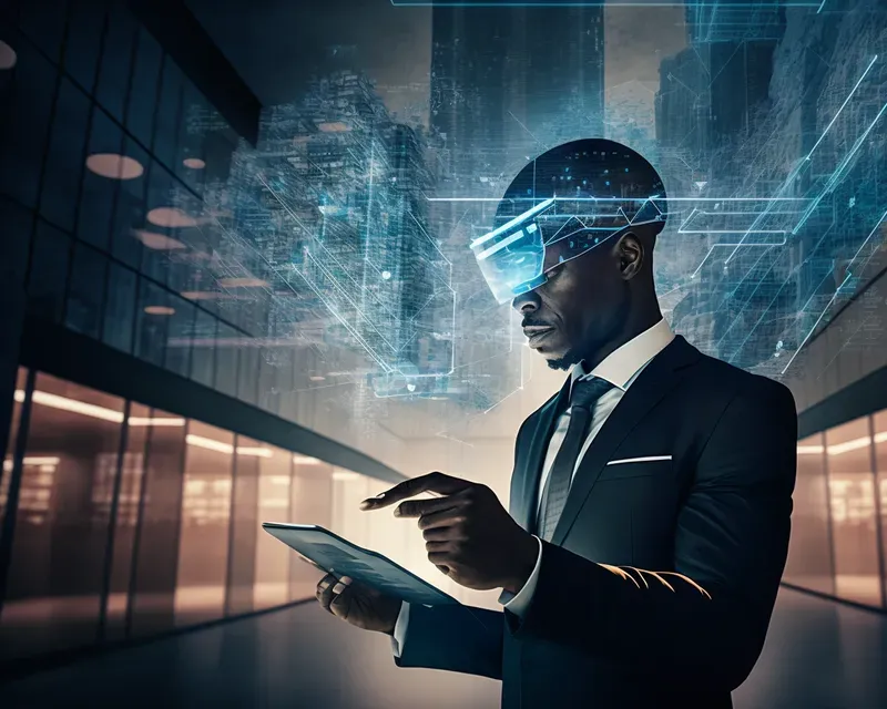 People With Augmented Reality Visors Midjourney Prompt | PromptBase