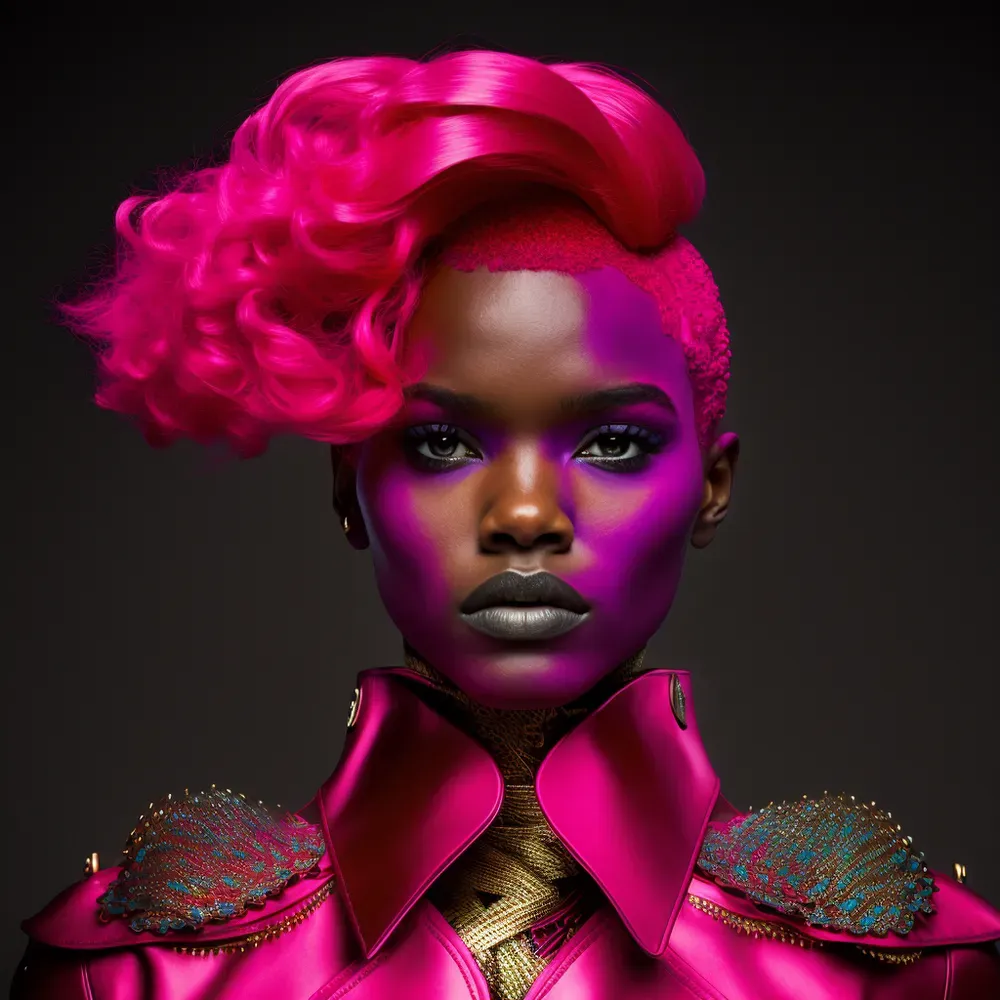 Futuristic Glamour Fashion Portraits Midjourney Prompt | PromptBase