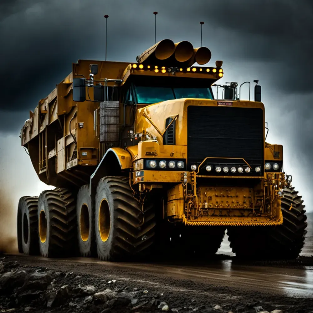 Heavy-duty Work Vehicles At Work Midjourney Prompt | PromptBase