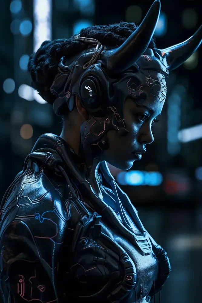 Cyber Human-animal Hybrids Midjourney Prompt | PromptBase