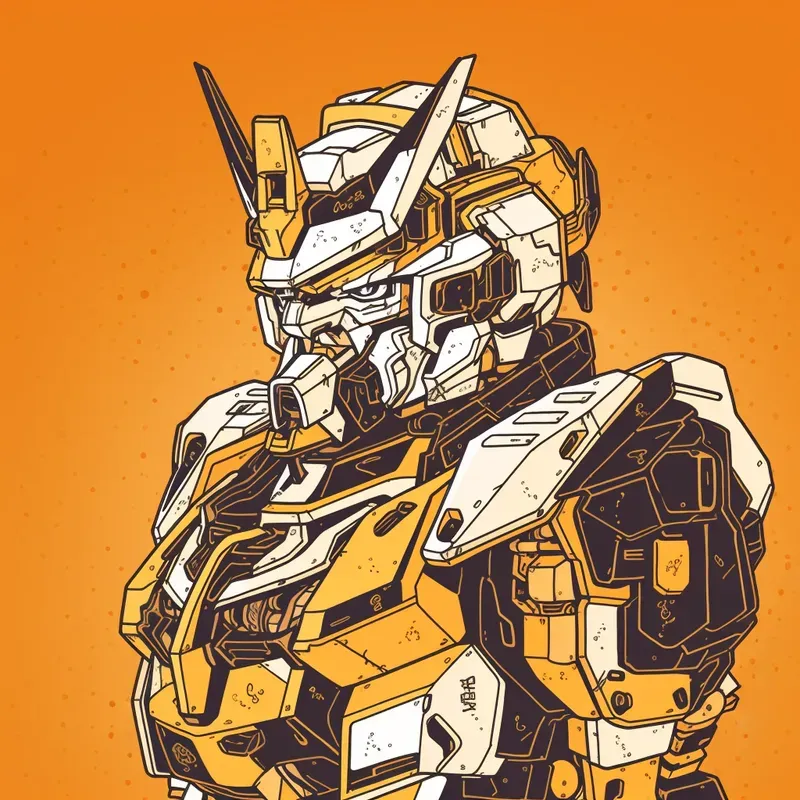 Profile Pictures Of Mobile Gundam Suits Midjourney Prompt | PromptBase