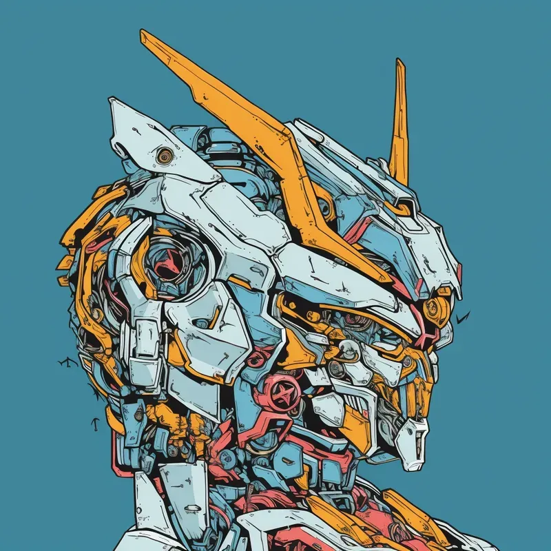 Profile Pictures Of Mobile Gundam Suits Midjourney Prompt | PromptBase