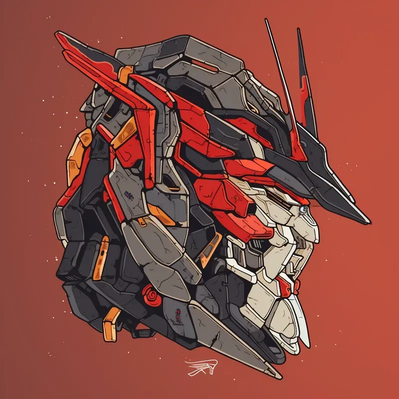 Profile Pictures Of Mobile Gundam Suits Midjourney Prompt | PromptBase