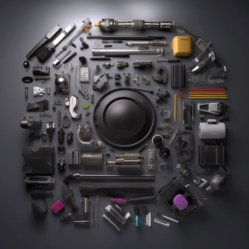 Stunning Knolling Object Images Midjourney Prompt | PromptBase