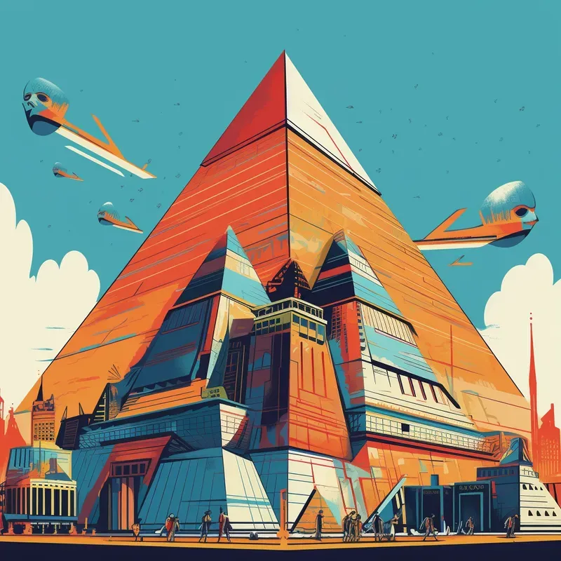 Postmodernism Style Illustrations Midjourney Prompt | PromptBase