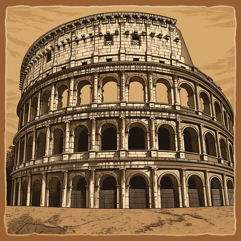 Ancient Roman Art Style Illustrations Midjourney Prompt | PromptBase