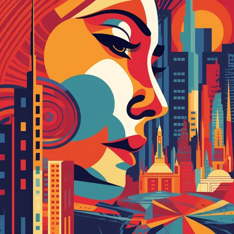 Constructivism Art Style Illustrations Midjourney Prompt | PromptBase