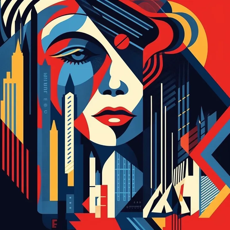 Constructivism Art Style Illustrations Midjourney Prompt | PromptBase