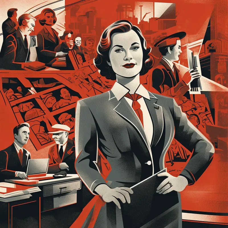 Propaganda Art Style Illustrations Midjourney Prompt | PromptBase