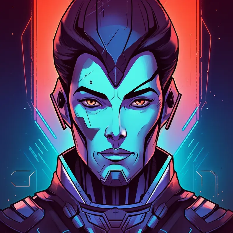 Scifi NFT Comic Portraits Midjourney Prompt | PromptBase