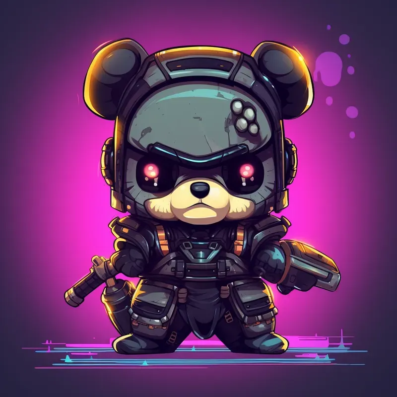 NFT Anthropomorphic Cyberpunk Doodles Midjourney Prompt | PromptBase