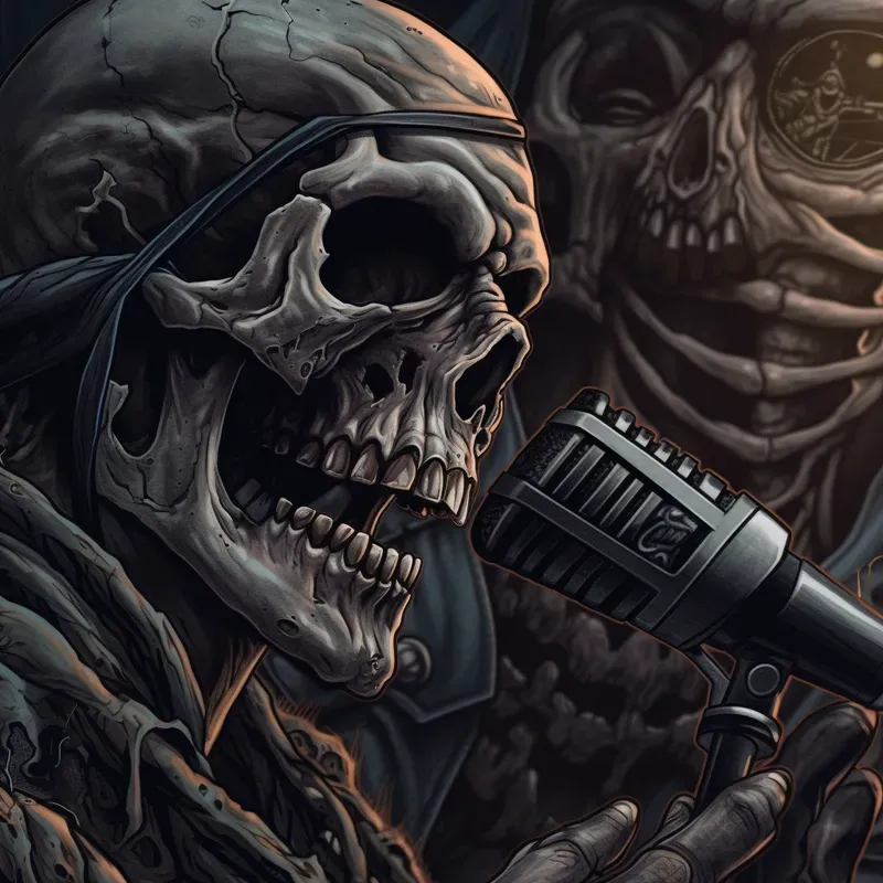 Metal Death Rock Band Covers Midjourney Prompt | PromptBase