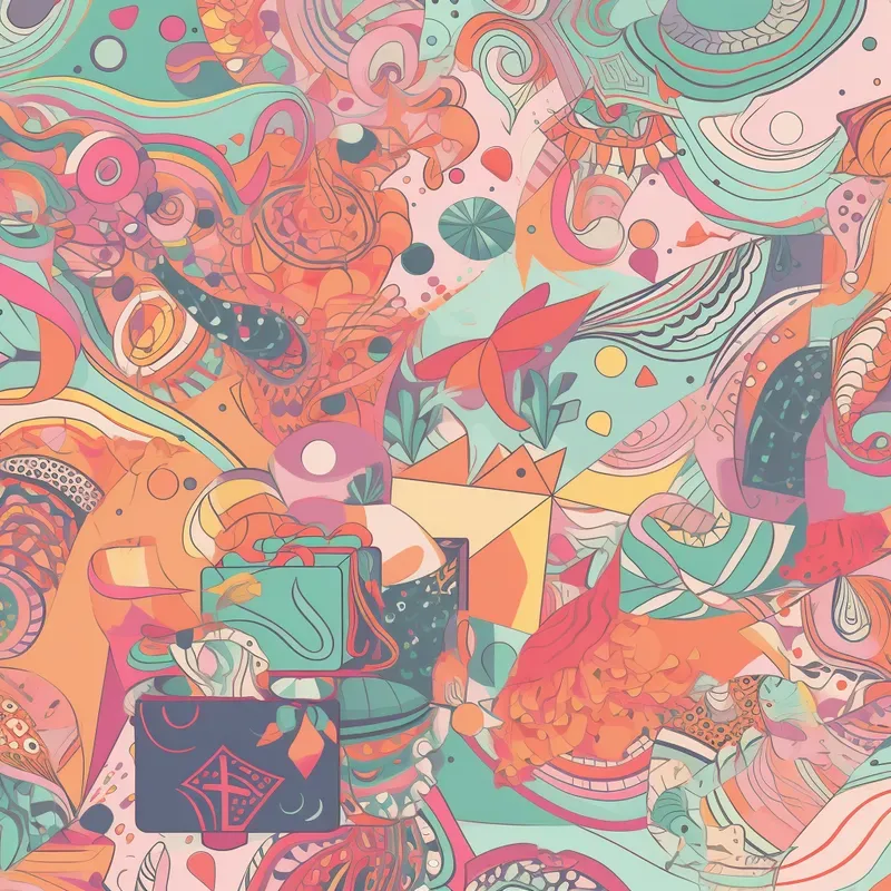 Fantasy Gift Wrapping Papers Midjourney Prompt | PromptBase