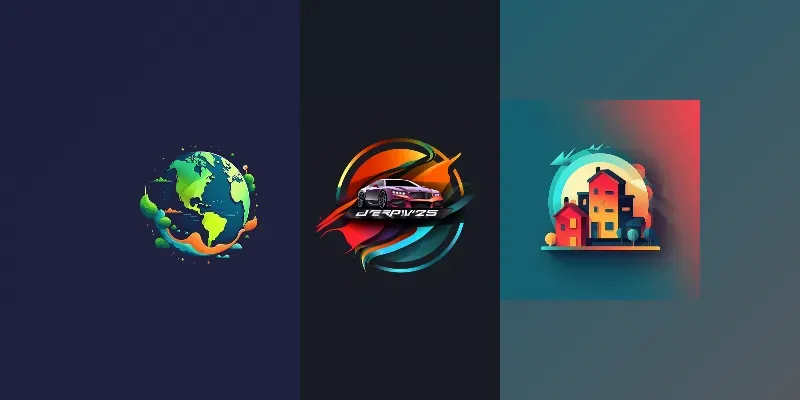 Eccentric Vector Flat Style Logos Midjourney Prompt | PromptBase