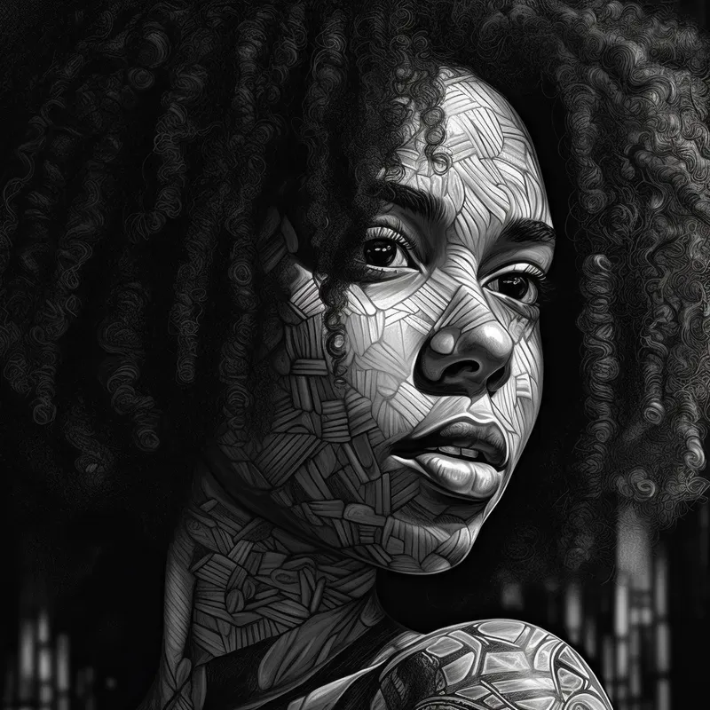 Crosshatching Art Style Illustrations Midjourney Prompt Promptbase