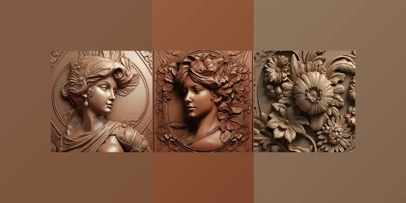 Bas Relief Style Illustrations Midjourney Prompt | PromptBase