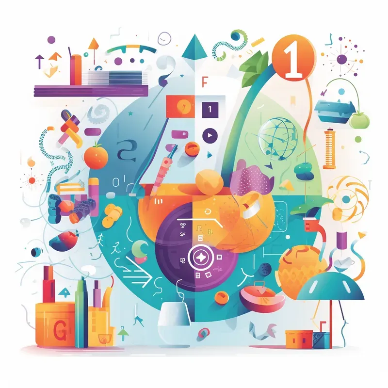 Mathematics And Numbers Flat Designs Midjourney Prompt | PromptBase