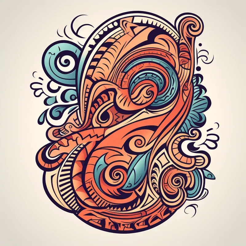 Tribal Tattoo Stickers Designs Midjourney Prompt | PromptBase