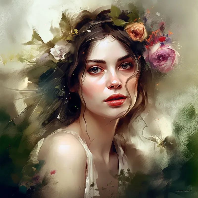New Romanticism Watercolor Fusion Artworks Midjourney Prompt | PromptBase