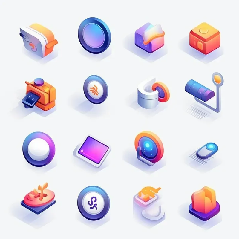 Modern Uiux Web Icons Midjourney Prompt | PromptBase