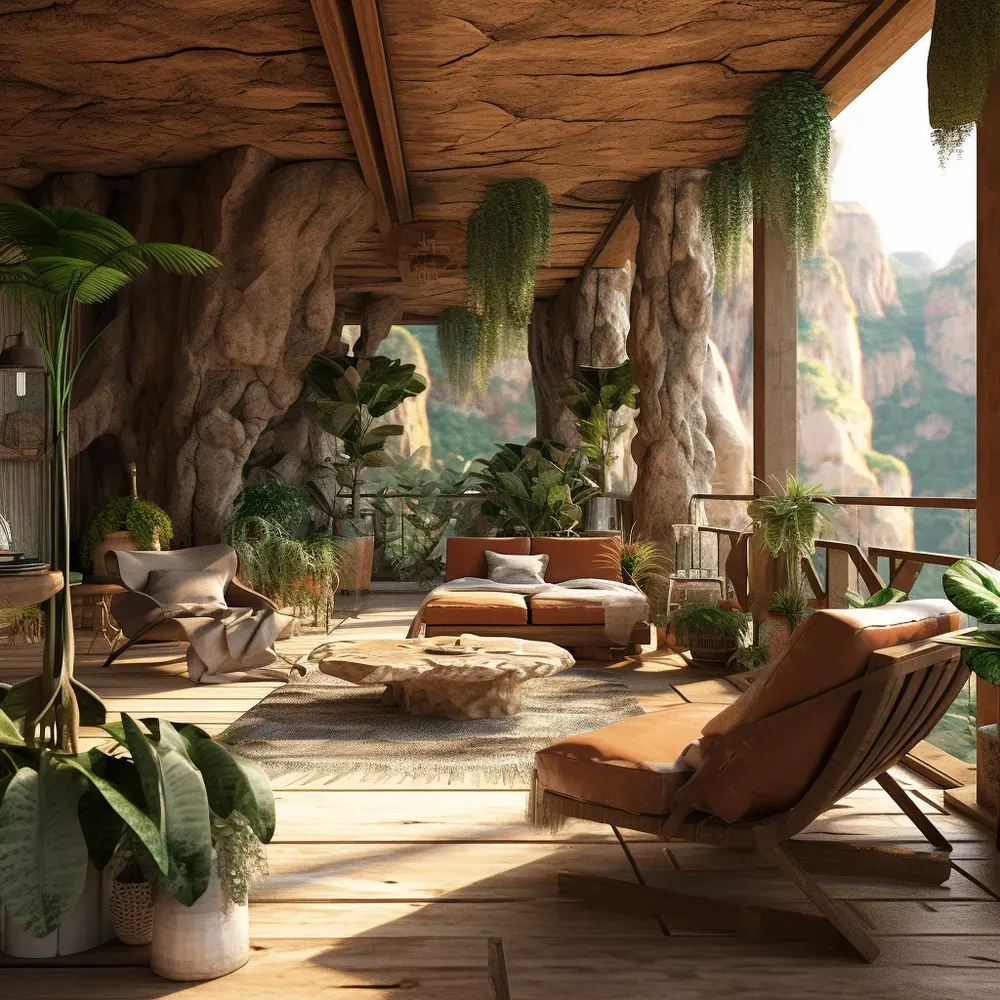 Organic Rustic Architecture Design Inspirations Midjourney Prompt ...