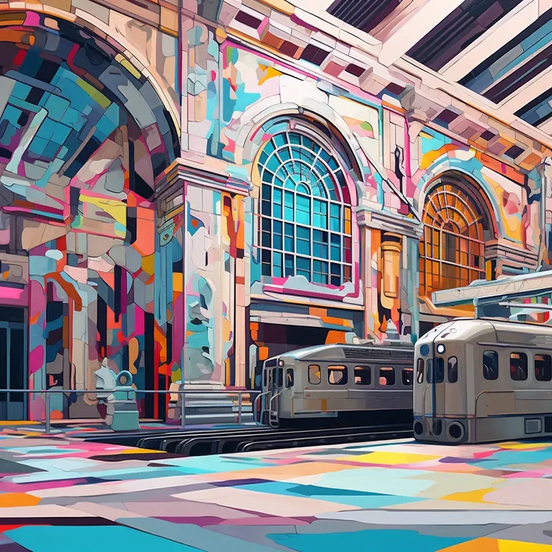 Deconstructivism Postmodern Art Midjourney Prompt | PromptBase