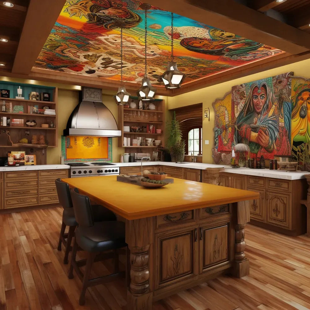 Mexican Chicano Architecture Designs Midjourney Prompt | PromptBase