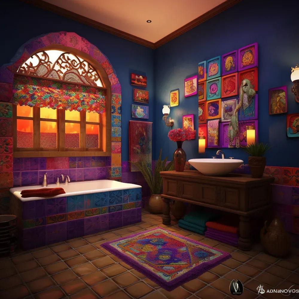 Mexican Chicano Architecture Designs Midjourney Prompt | PromptBase