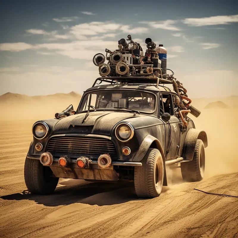 Mad Max Fury Vehicles Midjourney Prompt | PromptBase