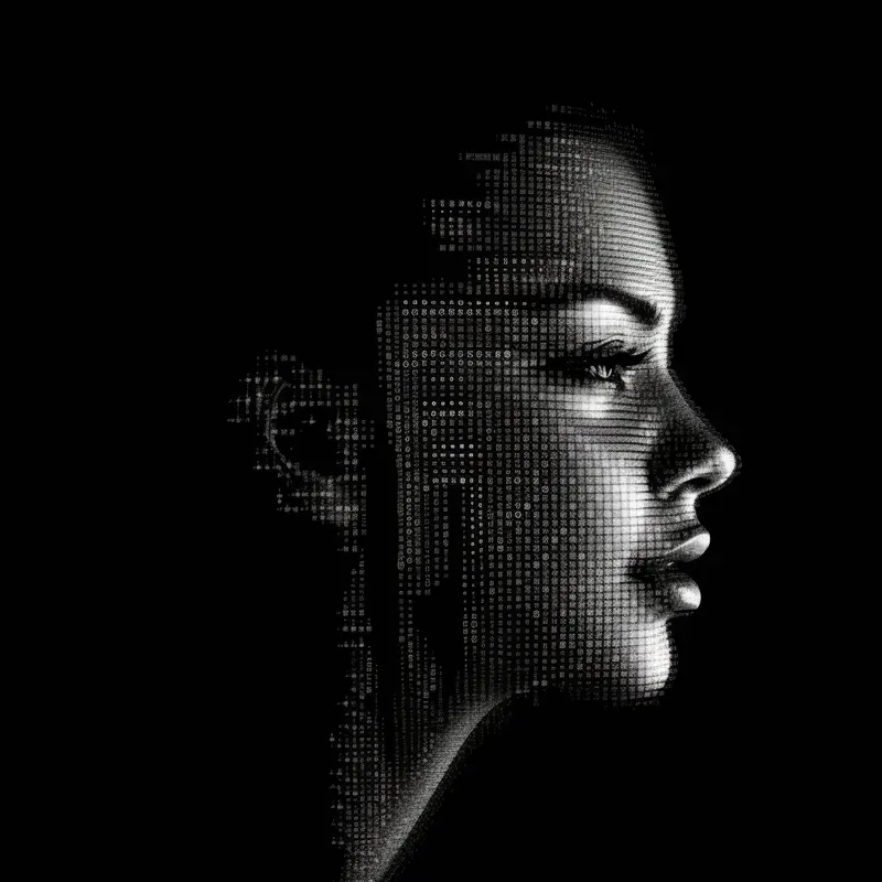 Ascii Art Dark Portraits Midjourney Prompt | PromptBase