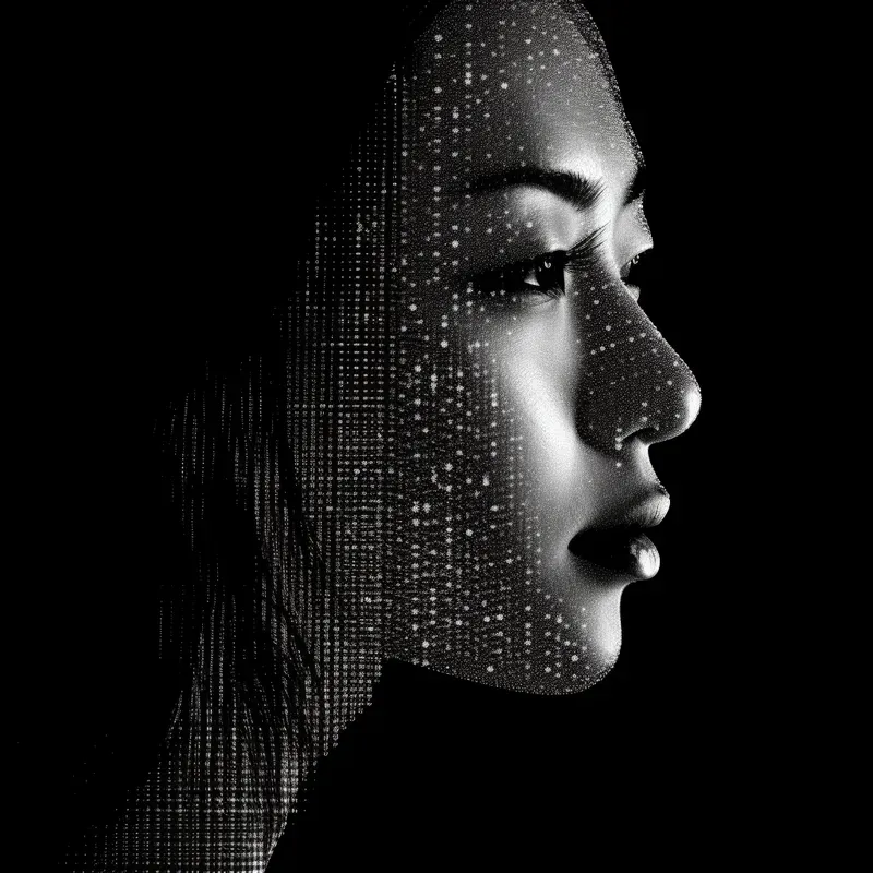 Ascii Art Dark Portraits Midjourney Prompt | PromptBase