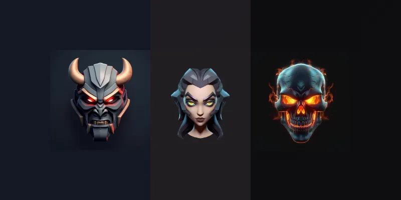 3D Dark Evil Style Ios Avatar Pfps Midjourney Prompt | PromptBase