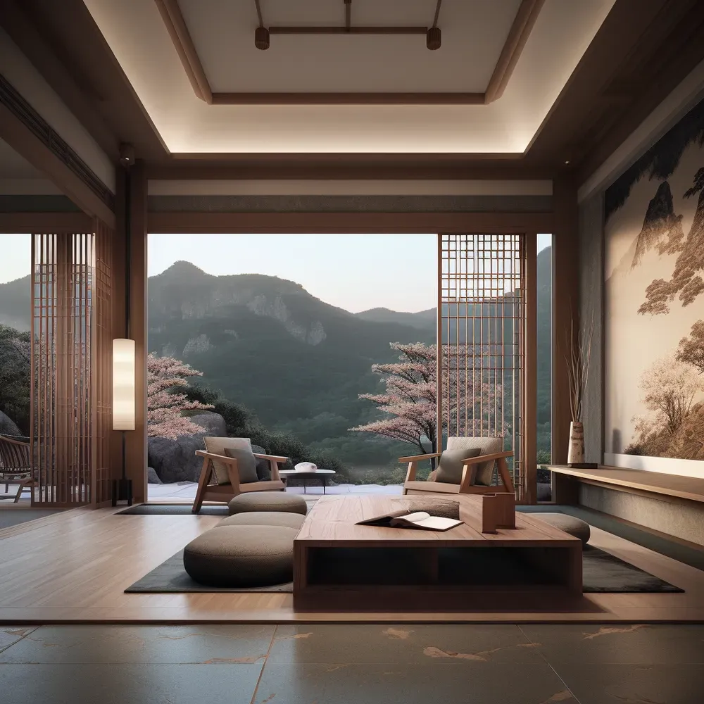 Korean Modern Fusion Architectures Midjourney Prompt | PromptBase