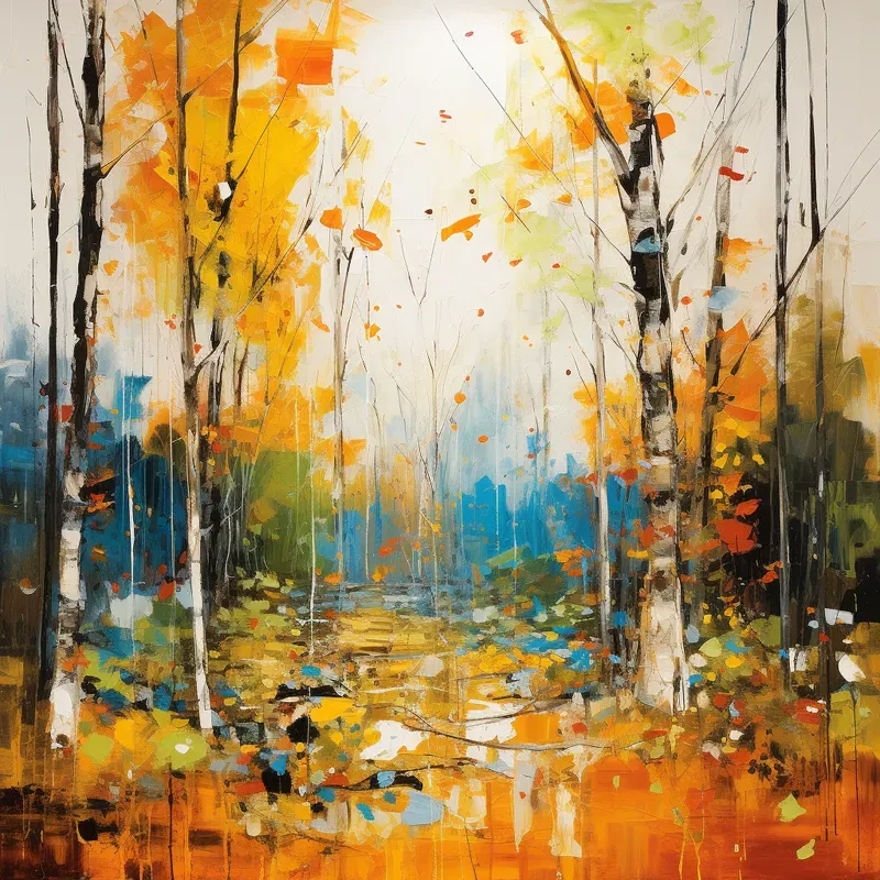 Davinci Pollock Hybrid Abstract Art Midjourney Prompt | PromptBase