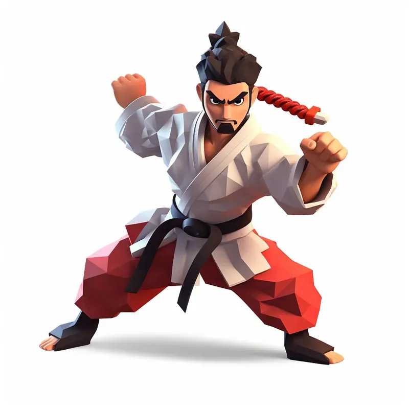 3D Isometric Game Fighting Characters Midjourney Prompt | PromptBase