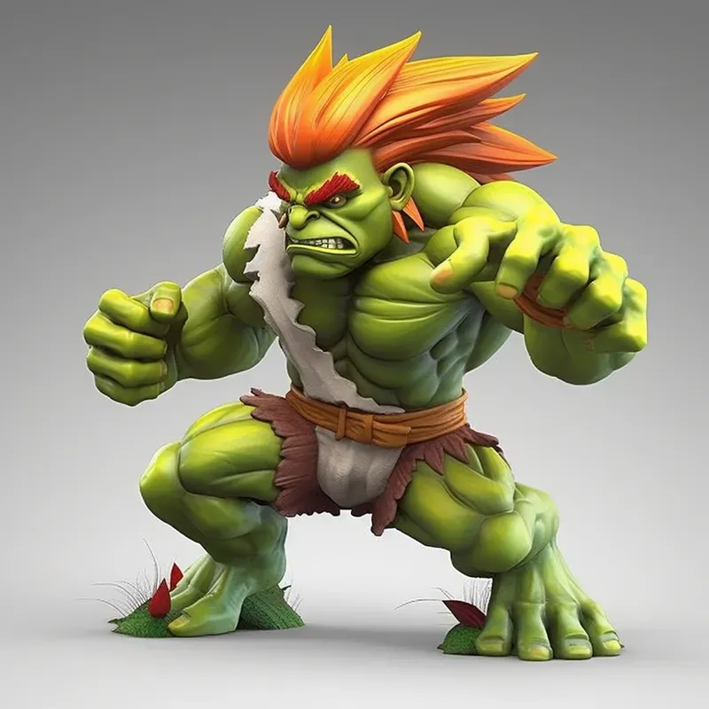 3D Isometric Game Fighting Characters Midjourney Prompt | PromptBase