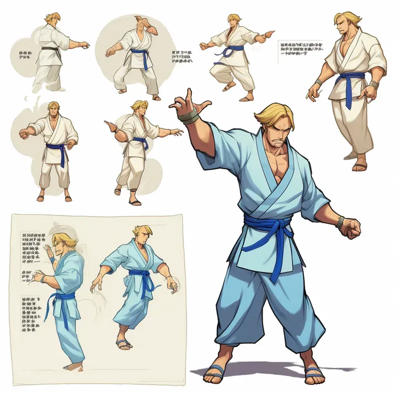 2D Game Character Sheets Midjourney Prompt | PromptBase