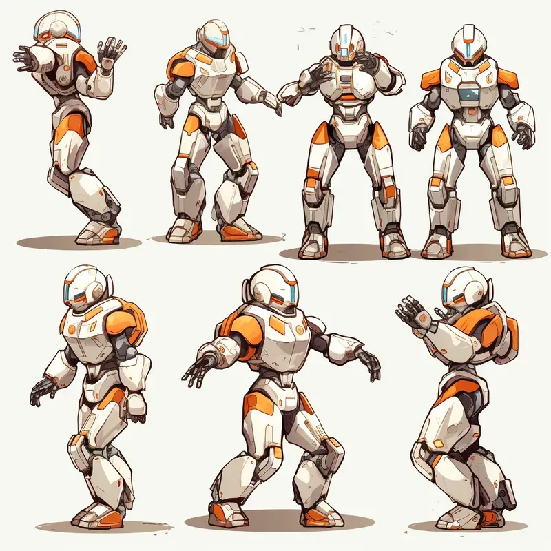 2D Game Character Sheets Midjourney Prompt | PromptBase