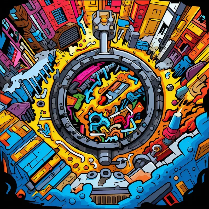 Lichtenstein Disney Fusion Pop Art Midjourney Prompt | PromptBase